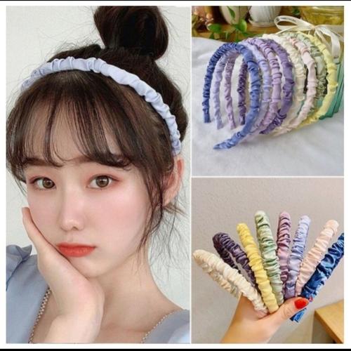 Jual Bando Korea Colorfull Headband Hair Accessories - Hitam - Jakarta ...