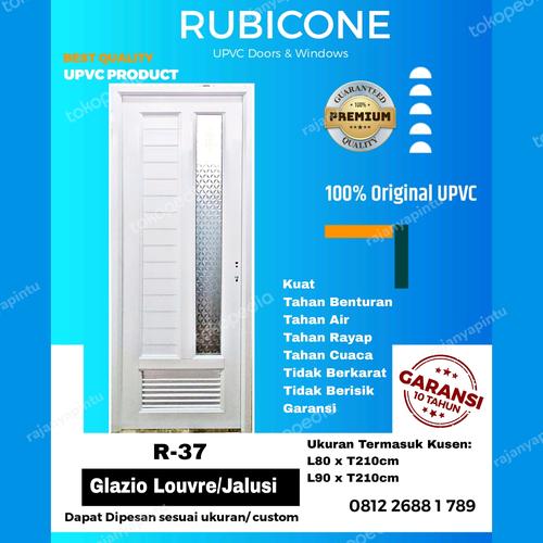Jual Pintu UPVC Rubicone-R37-Glasio Louvre/Jalusi-80/90-Putih - L80 x 210cm, Engsel Kiri - Kab ...