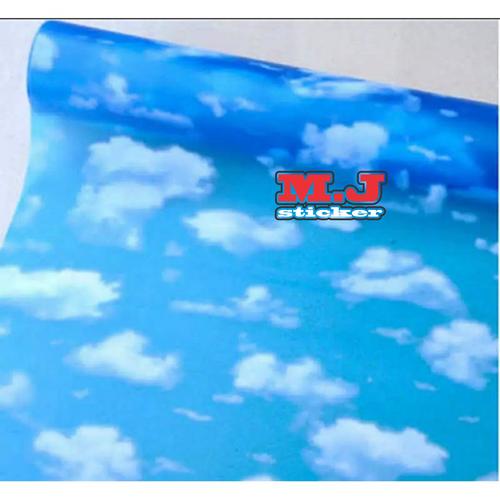 Jual Stiker Kaca Motif/Sticker Awan Biru Langit Untuk Jendela Rumah ...