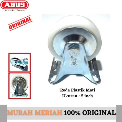 Jual ABUS-Roda Troli Plastik Mati 5 Inch - Roda Kastor / Wheel Plastik ...
