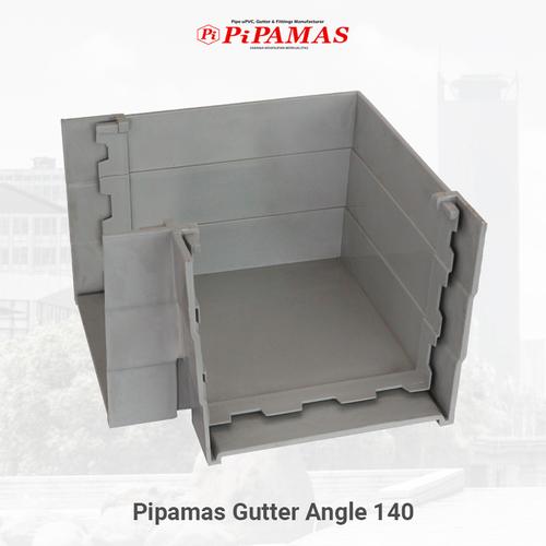 Jual Belokan Talang Air Kotak PVC Pipamas Gutter Angle 140 - Kab ...