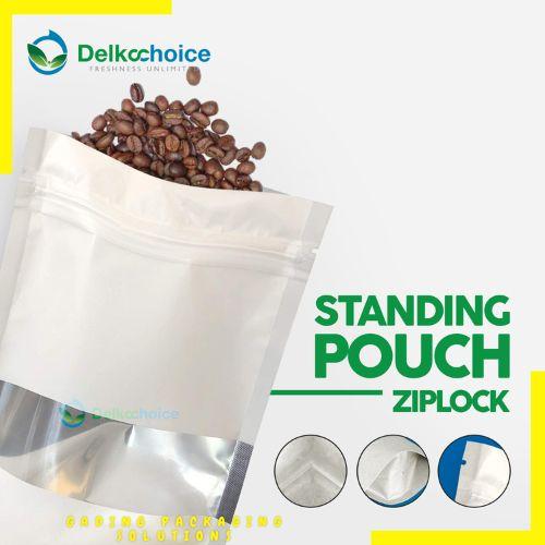Jual STANDING POUCH | WINDOW METALIZE PUTIH PLASTIK ZIPLOCK PLASTIK ...