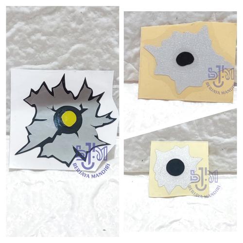 Jual Cutting Stiker Corak Lubang Peluru Bullet Hole Sticker - ukuran ...