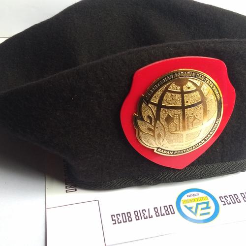 Jual baret + emblem bpn - Kab. Bogor - elfazaa attribute shop | Tokopedia