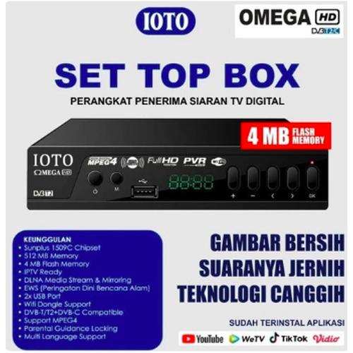 Jual IOTO Set Top Box STB T2 Receiver Full HD Penerima Siaran Digital ...