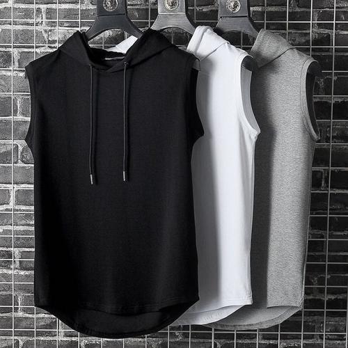 Jual UQ UNI 034 Hoodie Singlet Pria Tanpa Lengan Sleeveless Tank Top ...