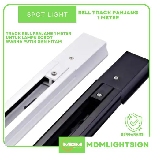 Jual Rell Track Panjang 1 Meter untuk lampu sorot spotlight led - WHITE ...