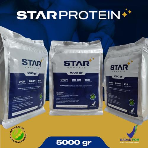 Jual Whey Protein Star - Protein Bubuk Kedelai Murni 5000 gram - Kab ...