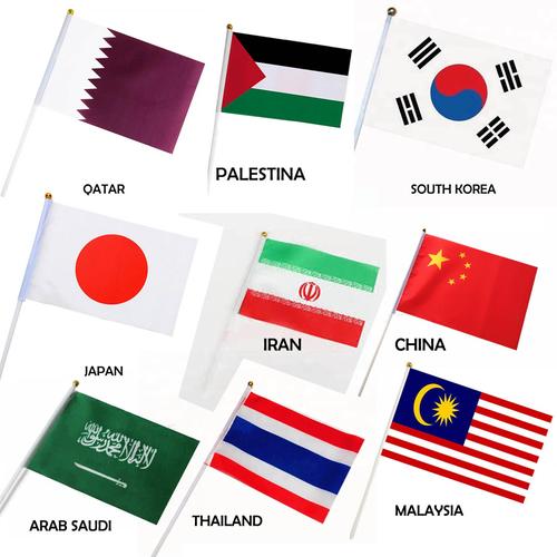Jual Bendera Tangan - ASIA Countries Hand Flags - Kota Bekasi ...