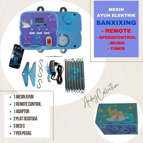 Jual Ayunan Listrik Bayi Otomatis SANXIXING REMOTE 7 PER dengan ADAPTOR ...