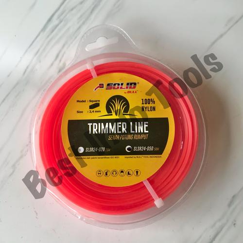 Jual NYLON CUTTER SOLID 50 M METER TRIMMER LINE 2,4 MM SENAR POTONG ...