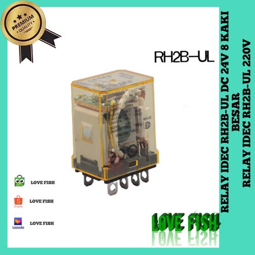 Jual RELAY IDEC RH2B-UL DC 24V 8 KAKI BESAR RELAY IDEC RH2B-UL 220V ...