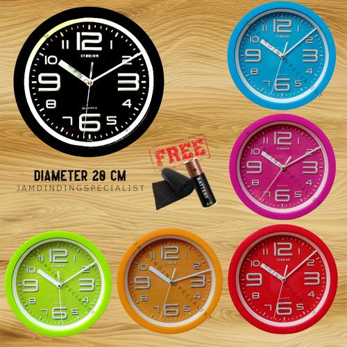 Jual JAM DINDING DAN MEJA BERDIRI MINIMALIS POLOS MINI 20CM ONTIME 1919 ...