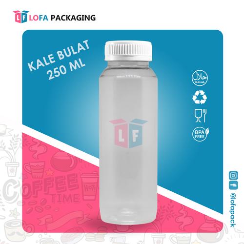Jual Botol Kale 250 ml Bulat / Botol Ao 250 ml Bulat / Botol Kopi Jus ...