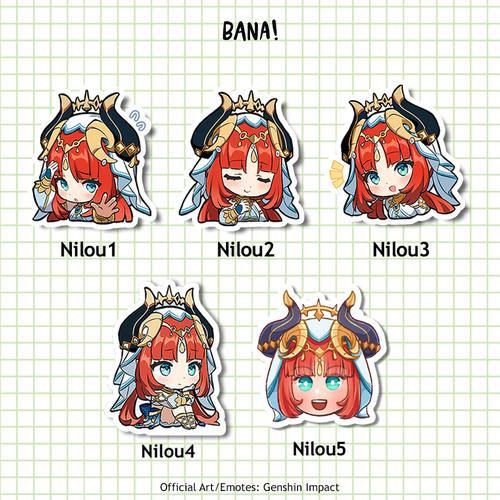 Jual Stiker Genshin Impact NILOU | BANA - 1 - Kab. Malang - Bana ...