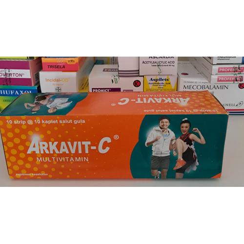 Jual ARKAVIT- C Multivitamin 10 Strip@ 10 kaplet salut gula - Kab ...
