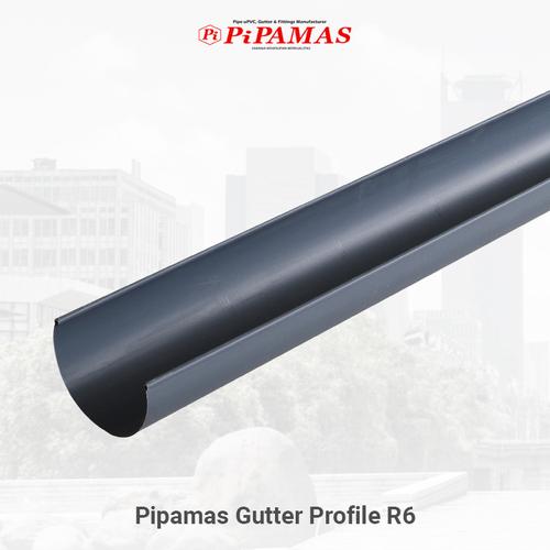 Jual Talang Air Bulat PVC Pipamas 4 Meter Gutter Profile R6 - Kab ...