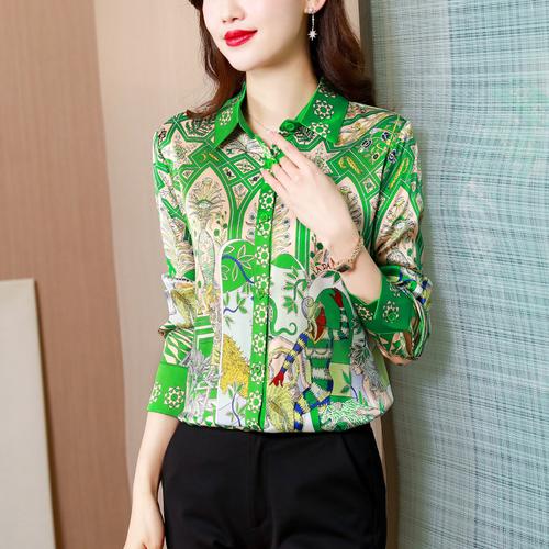 Jual Kemeja Wanita Blouse Fashion 05 Silk Premium Atasan Wanita - Z 06 ...