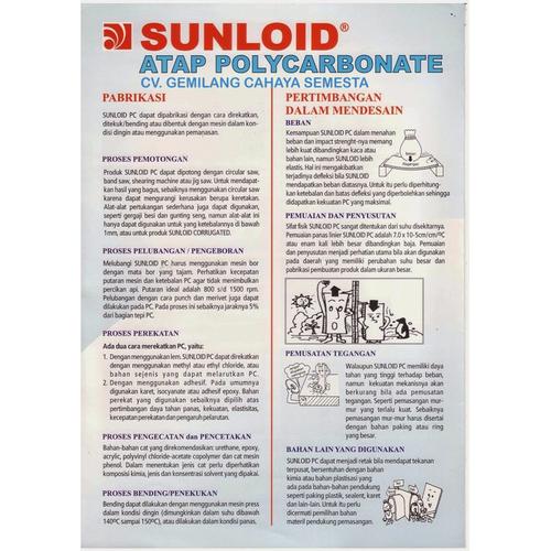 Jual Sunloid ( 2,4 M ) / Atap Transparan / Atap Polycarbonate Corrugated - Kab. Sidoarjo - CV ...