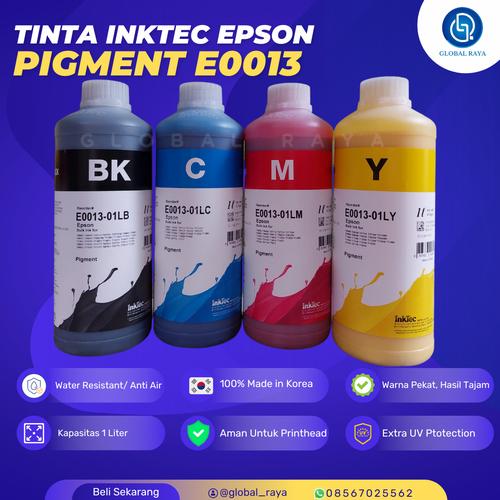 Jual TINTA PIGMENT INKTEC E0013 FOR EPSON 1 LITER - REPACK BLACK - Jakarta Timur - GLOBAL RAYA ...