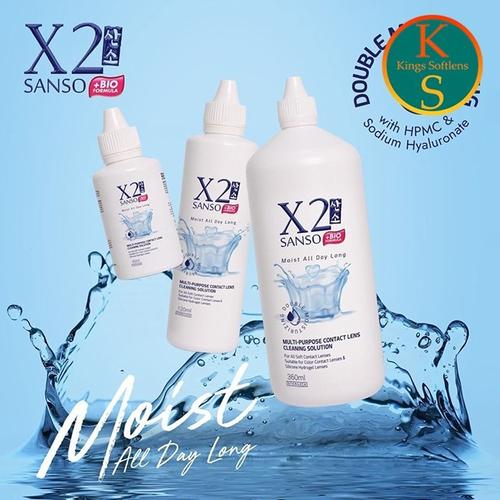Jual Air Softlens X2 Sanso 360ml / Cairan Softlens X2 Sanso + Bio ...