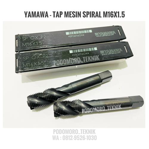 Promo SP OX P2 M16X1.5 Tap Mesin Spiral M16 x 1.5 YAMAWA JAPAN ORIGINAL ...
