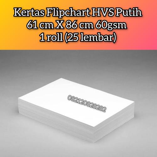 Jual 25 lembar Kertas HVS PINDO / Kertas Flipchart HVS 61cm X 86cm ...