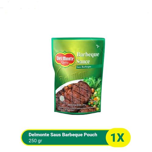 Jual SAUS BARBEQUE DELMONTE DEL MONTE BBQ SAUCE POUCH 250GR - SAUS BBQ ...