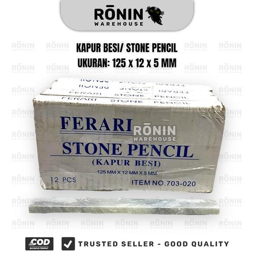 Jual FERRARI Kapur Besi Putih [12 pcs] Pensil Tulis Stone Pencil - Kota ...