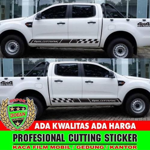 Jual cutting sticker lis body mobil ranger strada hilux navara triton ...