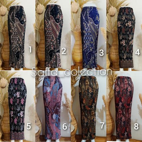 Jual rok plisket batik premium/rok prisket batik/rok - 76-85 - Jakarta ...
