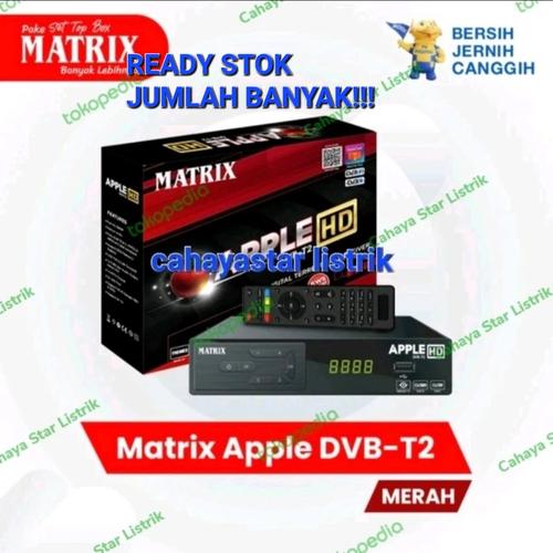 Jual SET TOP BOX MATRIX APPLE MERAH DVB T2 RECEIVER TV - HDMI - Kota ...