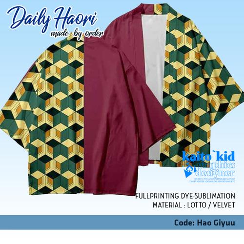 Jual Daily HAORI KIMONO Kimetsu Yaiba Demon Happi Outer Anime bisa ...