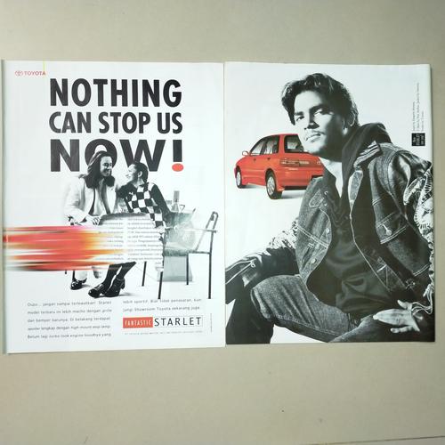Jual Dua buah Iklan Mobil Toyota Starlet - original dari majalah th ...