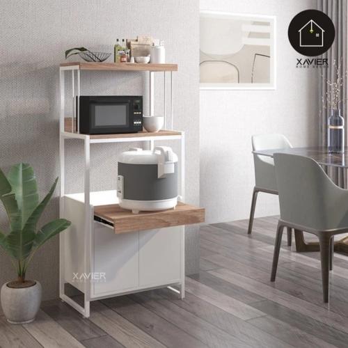 Jual Lemari Dapur Serbaguna Kithenset Rak Dapur Buffet Siantano - Putih ...