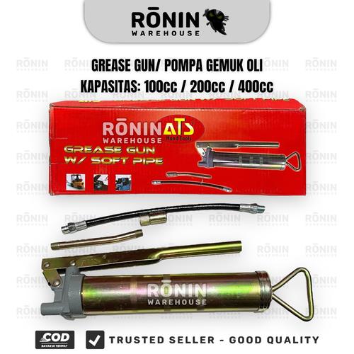 Jual ATS Grease Gun Pompa Gemuk Oli Tangan Stempet Manual 100 200 400cc ...