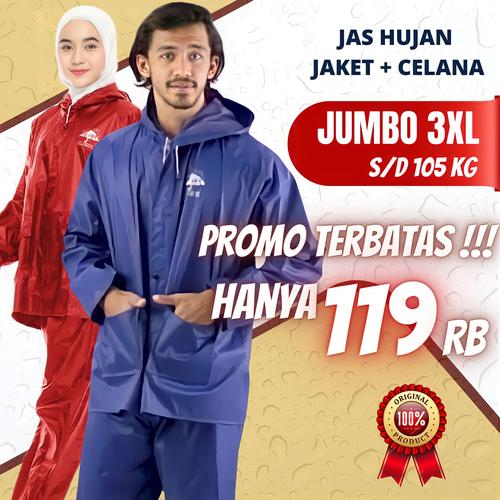 Promo Jas Hujan Pria Wanita Mantel Hujan Jas Ujan Dewasa Jumbo Big Size ...