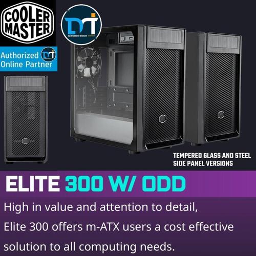 Promo Cooler Master Elite 300 w/ ODD TG I STEEL - m-ATX Gaming Case - STEEL Cicil 0% 3x ...