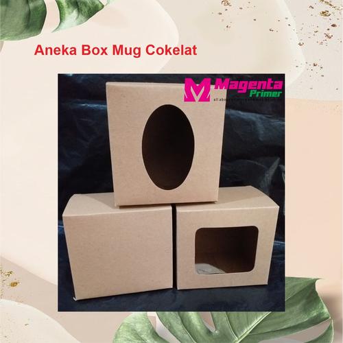 Jual Box Mug Cokelat / Dus Mug / Packaging Mug Souvenir Bisa Satuan ...