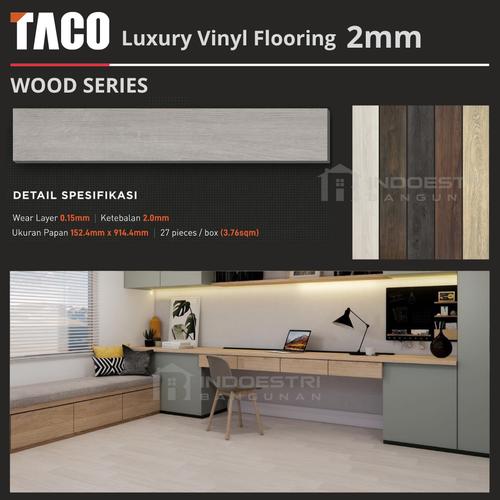 Jual Taco Lantai Vinyl Motif Kayu 2mm / Vinyl Taco 2mm Motif Kayu (Box ...