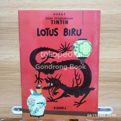 Jual KOMIK KISAH PETUALANGAN TINTIN LOTUS BIRU FULL COLOR - Jakarta ...