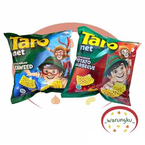 Jual TARO NET 32GR Chiki Aneka Rasa Seaweed Potato BBQ - POTATO BBQ ...
