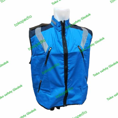 Jual Safety Vest Blue Kombinasi Waskita / Rompi Proyek - Jakarta Barat ...