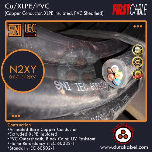 Jual Kabel N2XY 5x1,5 (Cu/XLPE/PVC) FIRST CABLE 5x1.5 (5x1.5) mm2 1kV ...