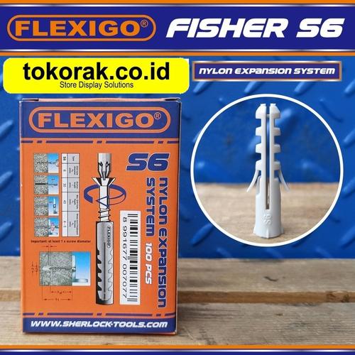 Jual FLEXIGO FISHER FASTERNER S6 100 PCS VISER VIRGIN NYLON PENGENCANG ...