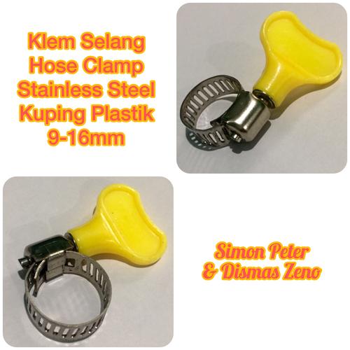 Jual Klem Selang Kuping Hose Clamp with Handle 9-16mm Stainless Steel ...