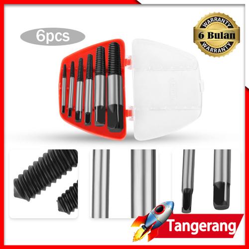 Jual 6pcs/set Pembuka Baut Patah/ Screw Extractor Set/ Pencabut Baut ...