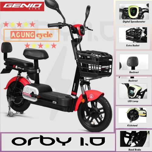Jual SEPEDA LISTRIK GENIO ORBY 1.0 ELECTRIC BIKE 350 WATT by UNITED - Jakarta Barat - agungcycle ...