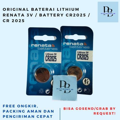 Jual ORIGINAL Baterai Lithium RENATA 3V / Battery CR2025 / CR 2025 - Kota Tangerang Selatan ...