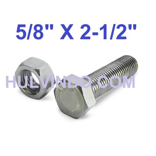 Jual BAUT MUR HEX STAINLESS STEEL 304 5/8" X 2-1/2" - Kota Tangerang - Toko Aneka Guna Tangerang ...